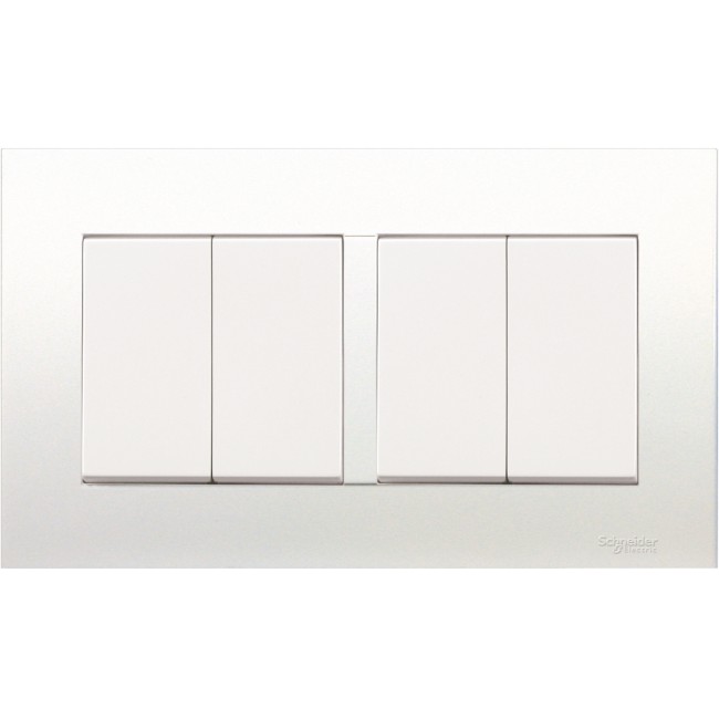 Schneider Vivace 1 way Switch 4 Gang KB34/1 in UAE Schneider Vivace 1 way Switch 4 Gang KB34/1 in UAE